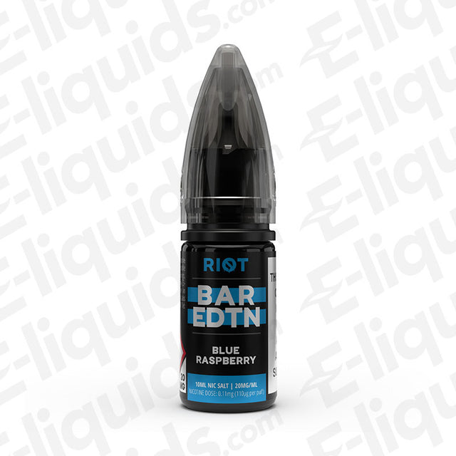 Blue Raspberry Bar Edition Nic Salt Vape Juice by Riot Squad