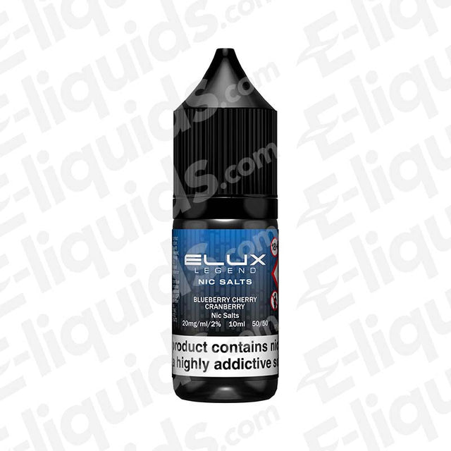 Blueberry Cherry Cranberry Nic Salt E-liquid by Elux Legend