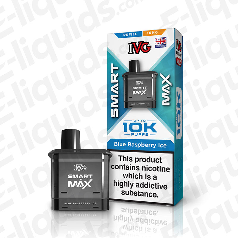 IVG Smart Max 10mg Blue Raspberry Ice Prefilled Pod