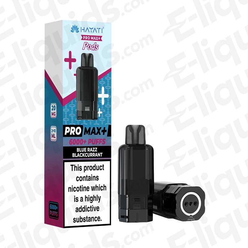 Hayati Pro Max Blue Razz Blackcurrant Prefilled Pod | Fusion