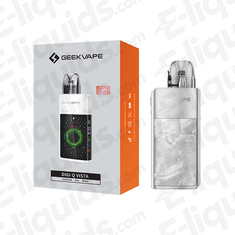 White GeekVape Digi Q Vista Vape Pod Kit | E-liquids.com