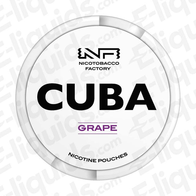 Grape Nicotine Pouches by CUBA