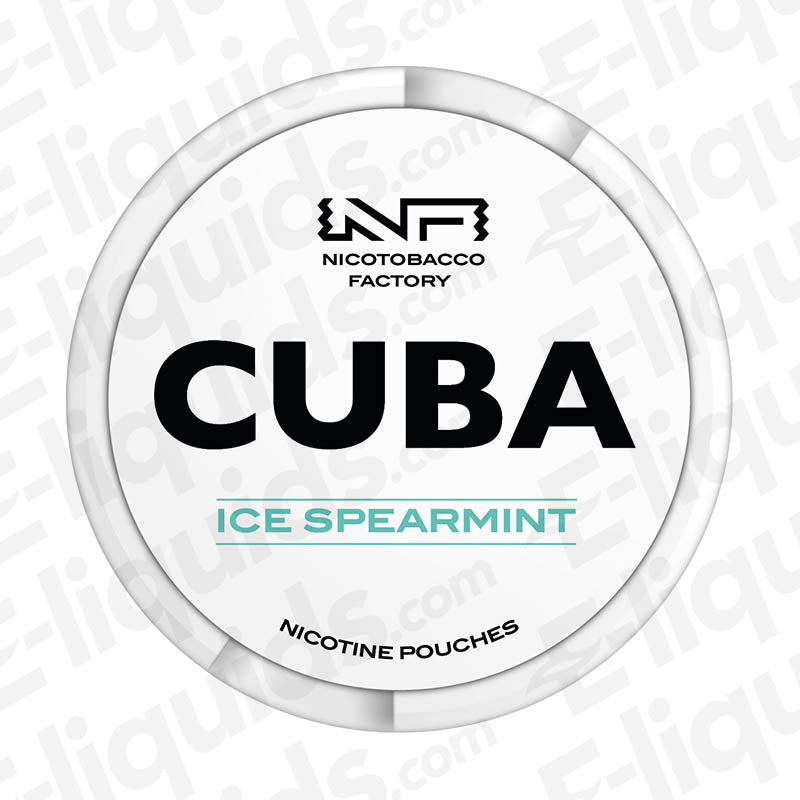 CUBA White Ice Spearmint Nicotine Pouches