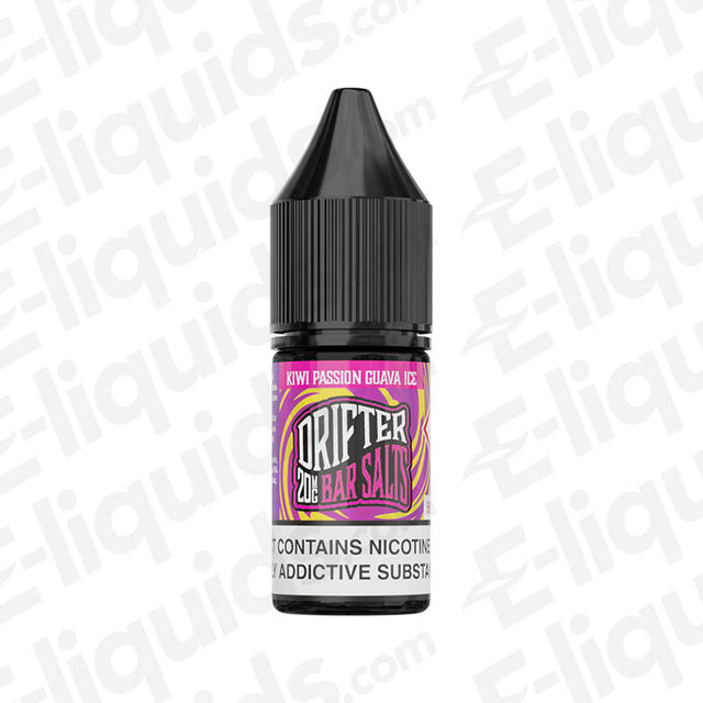 Drifter Bar Salt 10ml Nic Salts Vape Juice Kiwi Passionfruit Guava Ice