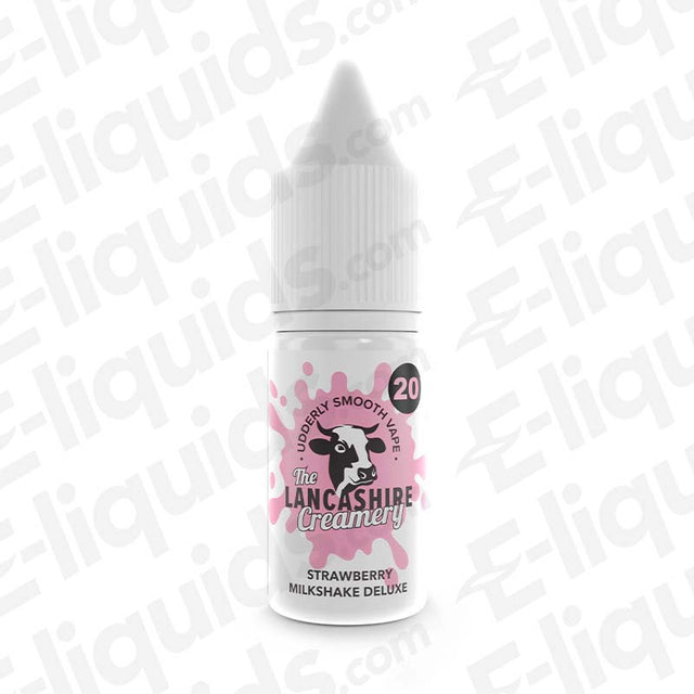 Strawberry Milkshake Deluxe Nic Salt E-liquid by The Lancashire Creame