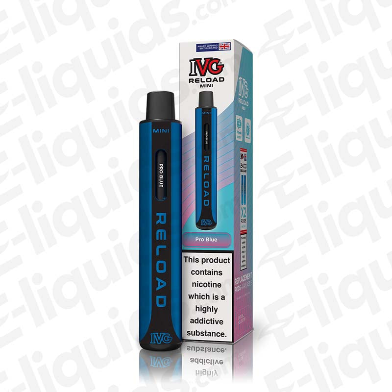IVG Reload Mini Pro Blue Prefilled Pod Kit | E-liquids.com