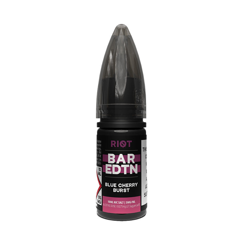 Blue Cherry Burst Bar Edition Nic Salt E-liquid by Riot Squad
