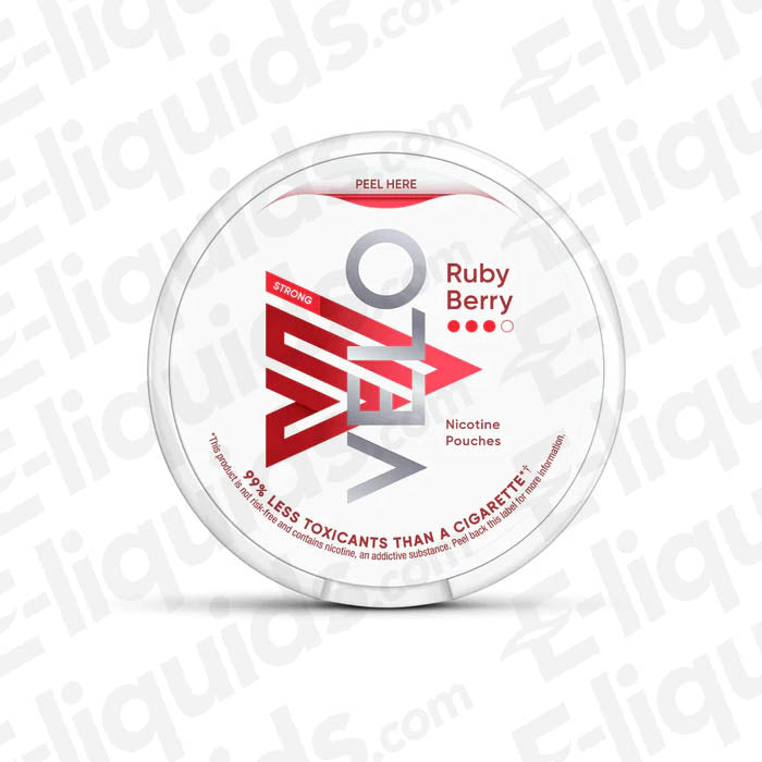 Ruby Berry Nicotine Pouches by VELO | Smoke & Tobacco Free