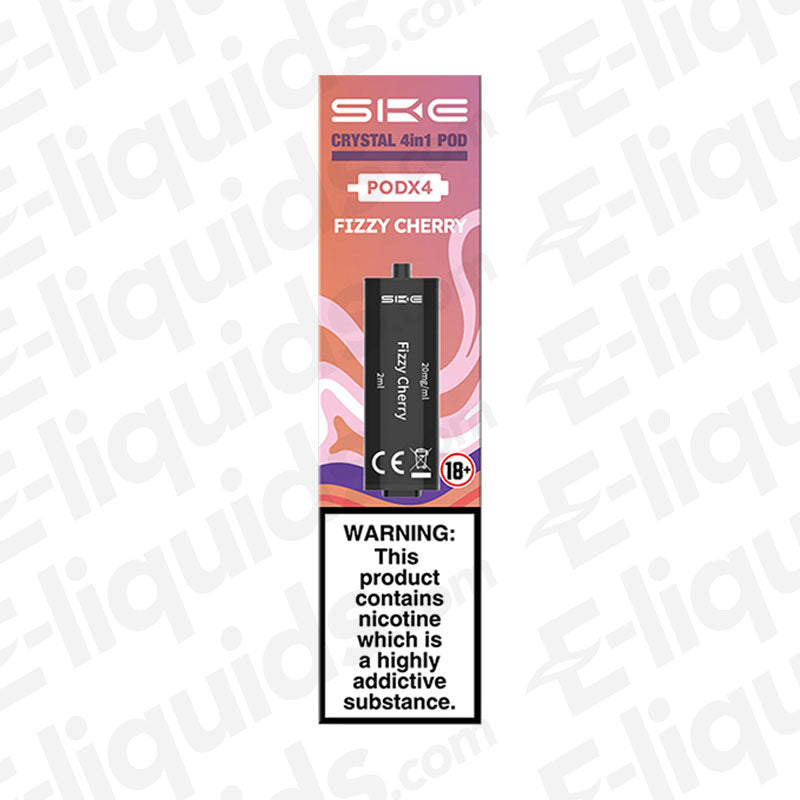 SKE Crystal 2400 4-in-1 Fizzy Cherry Prefilled Pod