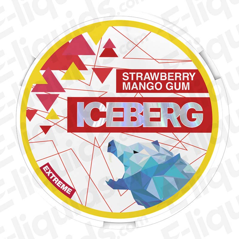 Strawberry Mango Gum Nicotine Pouches by Iceberg