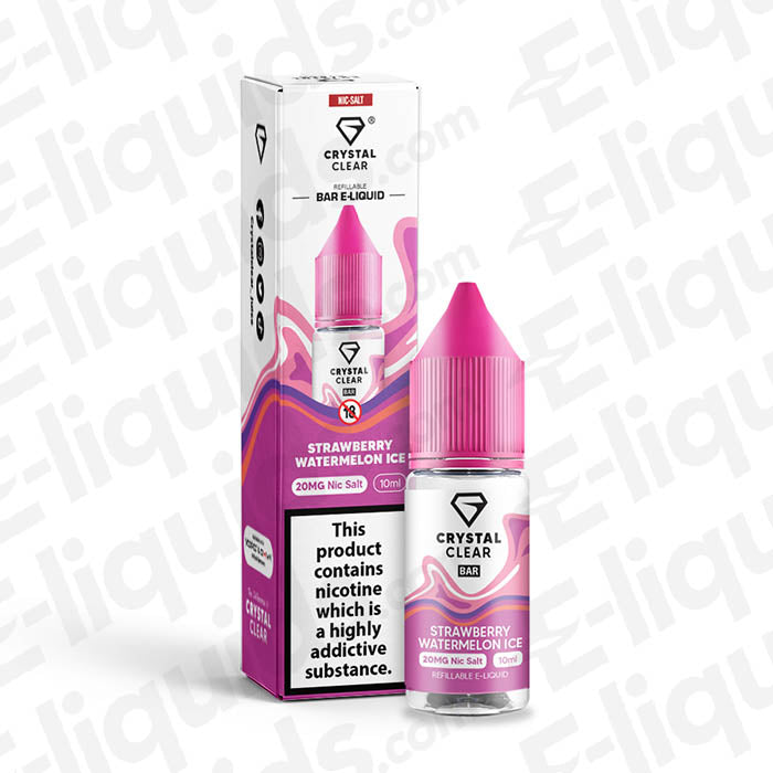 Crystal Clear Strawberry Watermelon Ice Nic Salt