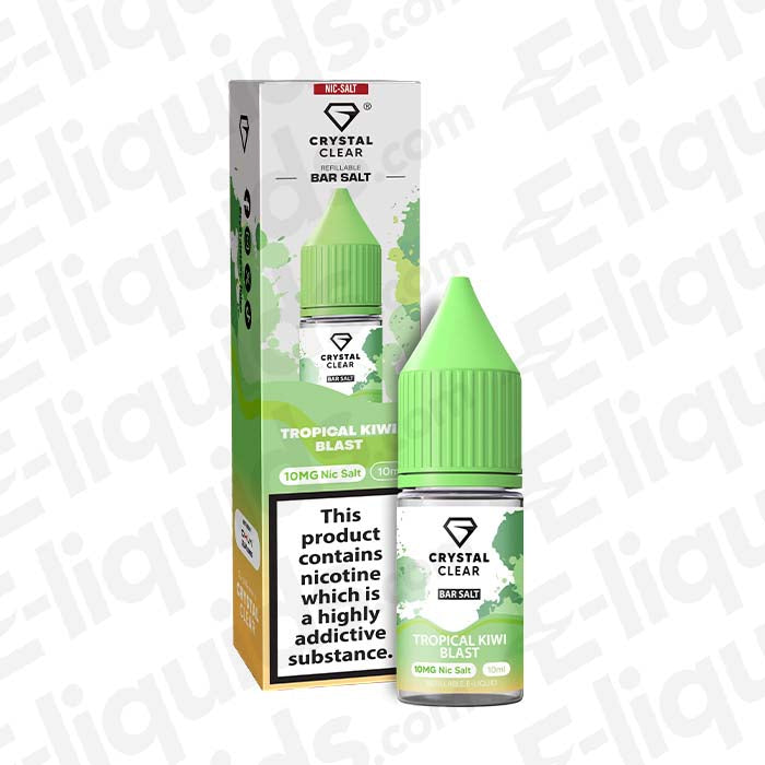 Tropical Kiwi Blast Nic Salt by Crystal Clear Bar Salts | E-liquids.com